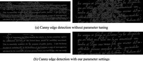 Text Edge Maps Constructed Using Canny Edge Detector With And Without Download Scientific