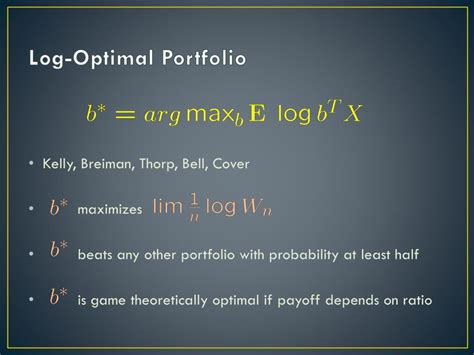 Ppt Log Optimal Utility Functions Powerpoint Presentation Free Download Id 3020725