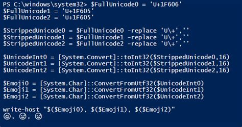 Odd School Assignment About Displaying Emojis In Powershell Stack
