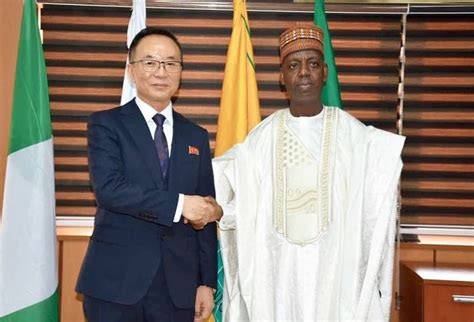 Ambassador Adamu Ibrahim Lamuwa Received In Audience H E Mr Jon Tong