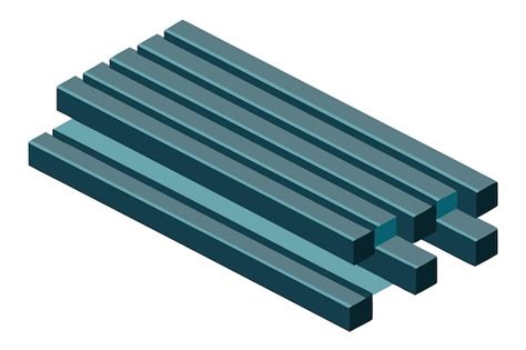 Premium Vector Isolated Reinforcement Steel Bars In Flat Vector Illustration On White Background