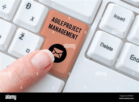 Text Caption Presenting Agile Project Management Internet Concept Management Methodology From