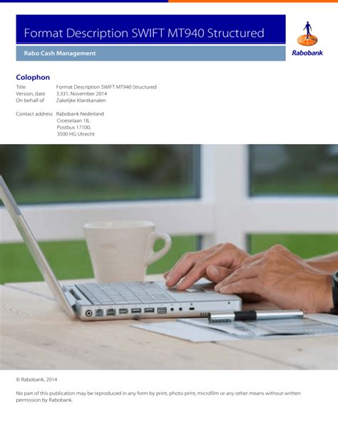 Swift Mt940 Structured Format Description Rabobank