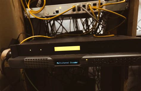 50 Network Switch And Utp Ethernet Cables Close Up In Server Room