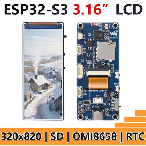Esp32 S3 Development Board 3 16 Inch Lcd Display 3 16inch Screen Sd Slot 320x820 Rgb Led St7701