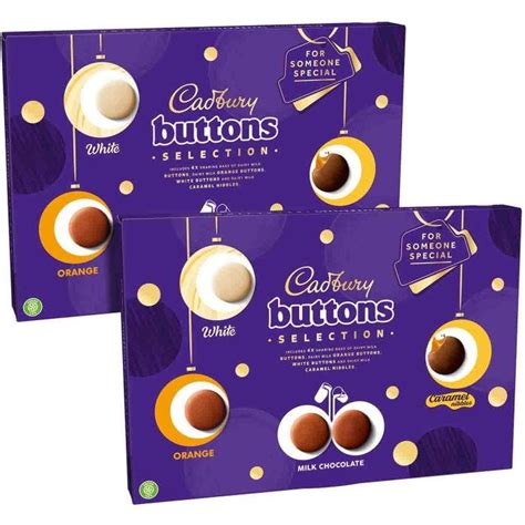 Cadbury Dairy Milk Buttons Selection Box 340g Bundle Of 2 Cadbury Ts