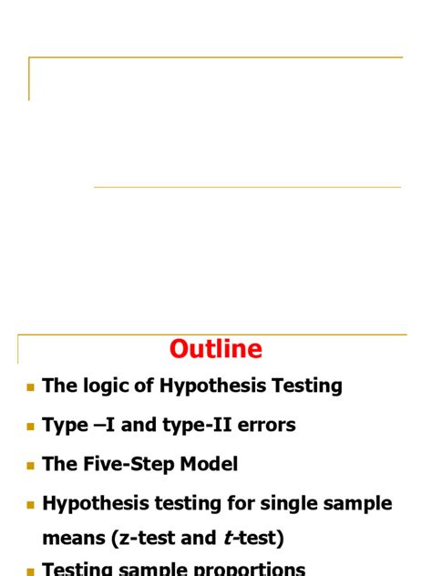 Chapter 3 Hypothesis Testing Pdf