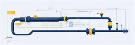 visual representation of gas pipelines illustrating flow dynamics and