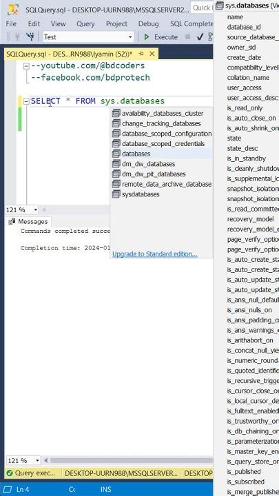 How To Know About All Databases Using Tsql Command Sqlserver Mongodb Mysql Oracle