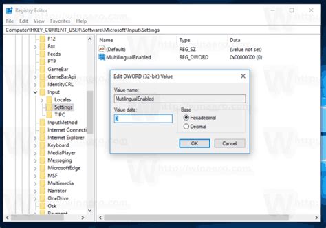 enable or disable multilingual text prediction in windows 10