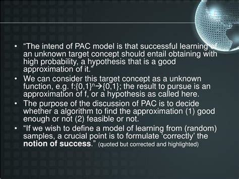PPT PAC Learning PowerPoint Presentation Free Download ID 418457