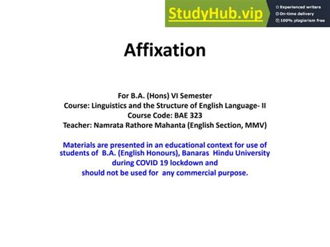 Affixation Pdf