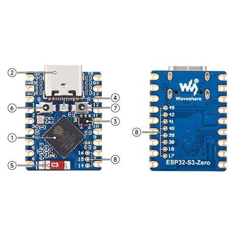 Esp32 C3 Zero Esp32 S3 Zero Mini Development Board Module 160240mhz Running Frequency Support