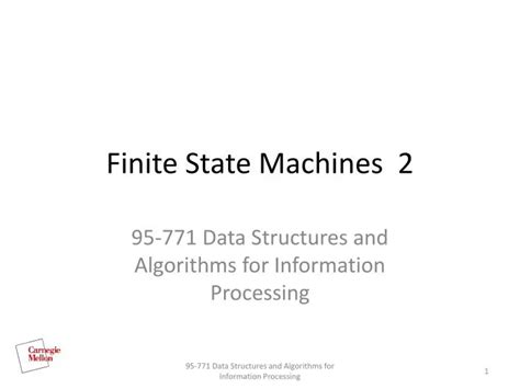 PPT Finite State Machines 2 PowerPoint Presentation Free Download ID 4522603