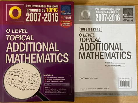 Add Additional Maths Mathematics O Levels Igcse Practice Book Hobbies