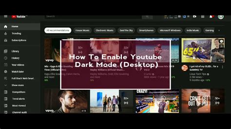 How To Enable Dark Mode On Youtube Pc Enable Disable Dark Mode In Youtube YouTube