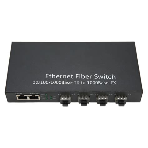Sfp Ethernet Fiber Switch Up To 120km 4 Optical Port 2 Electrical Port 10 100 1000m Ethernet