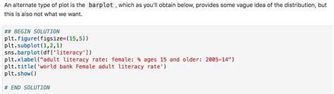 Solved Data Science Seaborn Plot Question Below Is My Chegg Com