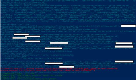 Azure Cli Extension For Application Insights Fails To Install · Issue 1695 · Azureazure Cli