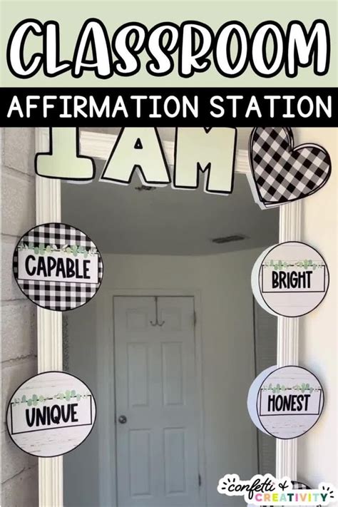 Affirmation Station For The Classroom Farmhouse Classroom Decor