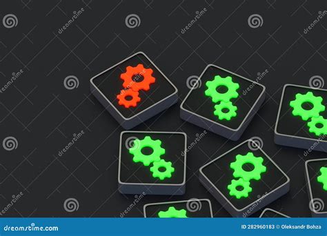 Failed Development Engineering Concept Product Defect Fault Testing Stock Illustration