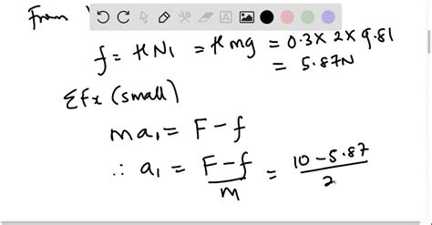 Solved 3 In Fig 3 The Force P Which Is Applied To The 10 Kg Block