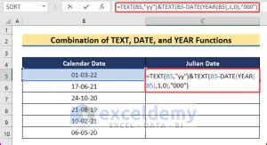 How To Convert Date To Julian Date In Excel Easy Ways