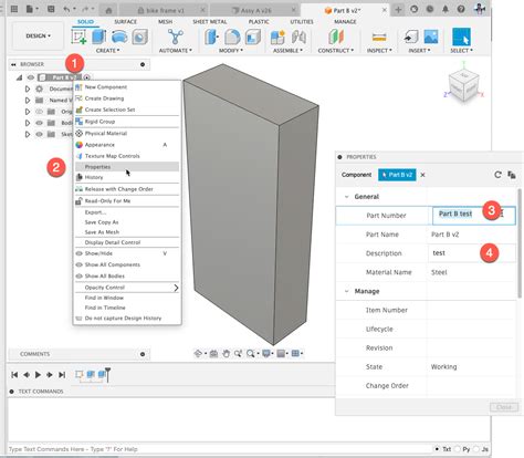 How To Edit Part Numbers And Part Descriptions Autodesk Community