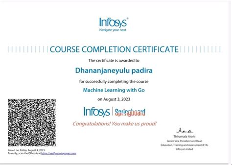 Infosys Infosysspringboard Machinelearning Padira Dhananjaneyulu