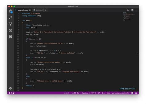 C Program For Celsius To Fahrenheit And Fahrenheit To Celsius Conversion CodeVsColor