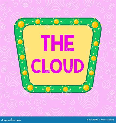 Handwriting Text Writing The Cloud Concept Meaning Programs Used In Storing Accessing Data Over