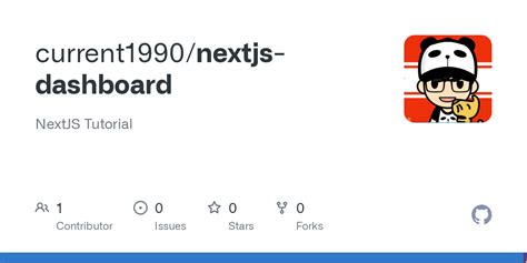 Github Current1990nextjs Dashboard Nextjs Tutorial