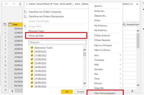 Filtro No Power Query A Data De Hoje Automaticamente Power Query E Linguagem M Fórum Da