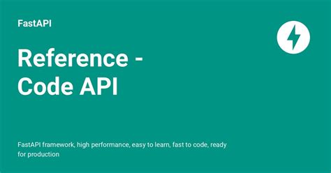 the fastapi reference docs r fastapi