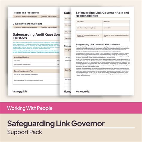 Safeguarding Link Governor Support Pack Honeyguide Sls Honeyguide School Leader Support