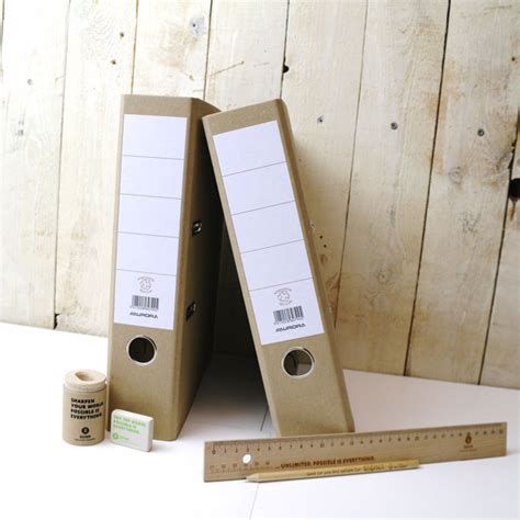 Ecobos Webwinkel Klasseur A4 Rug 8 Cm Lichtbruin