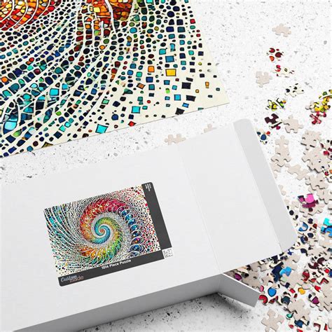 Fibonacci Spiral Jigsaw Puzzle 110 252 520 1014 Piece Options 7 Etsy