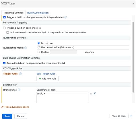 Pull Request Build Feature Only Runs The Builds Against The Default