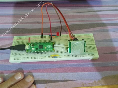 Pir Motion Sensor With Raspberry Pi Pico Using Micropython