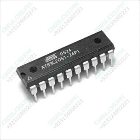At89c2051 24pu At89c2051 Microcontroller Ic Atmel Dip 20 Digilog Pk