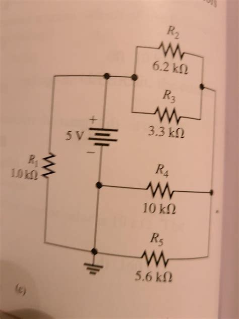 Solved Determine Current And Voltage Drop For Each Resistor Chegg