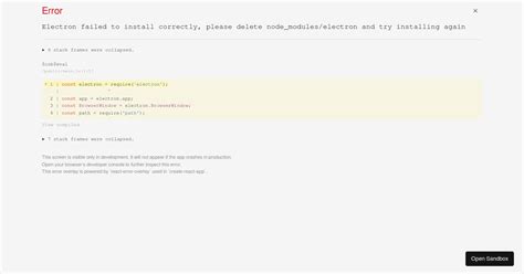 Electron Builder Examples CodeSandbox