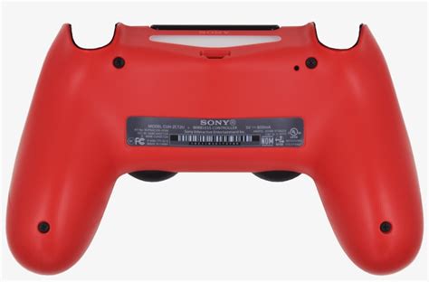 Ps Controller Magma Red Back Shell Playstation Controller Back Drawing PNG Image
