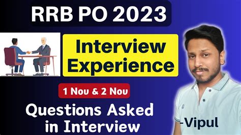 RRB PO Interview Experience RRB PO Interview Questions Vipul YouTube