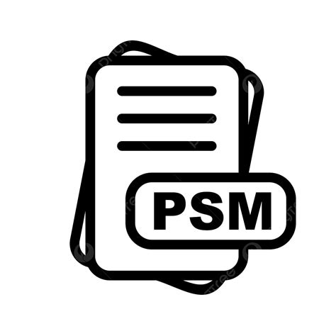 Gambar Desain Ikon Format File Psm Ikon Format File Psm File Format Png Dan Vektor Dengan
