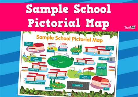 Sample School Pictorial Map Teacher Resources And Classroom Games