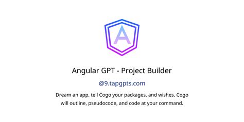 Angular Gpt Project Builder Gpts Features And Functions Examples And Prompts Gpt Store
