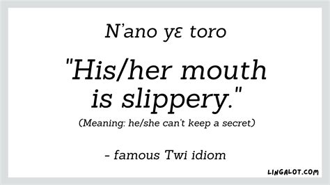 Twi Quotes Proverbs Sayings Their Meanings Lingalot