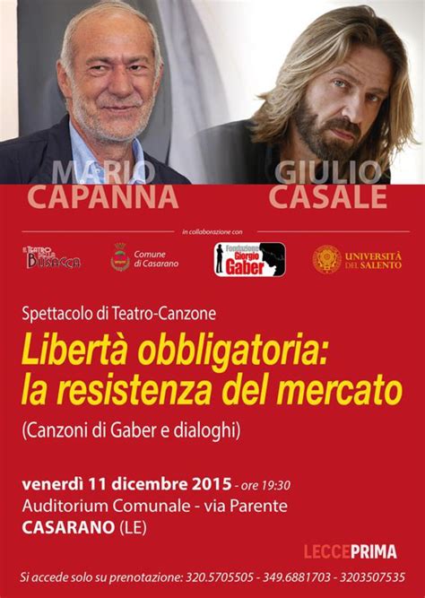 Spettacolo Di Teatro Canzone Liberta Obbligatoria La Resistenza Del