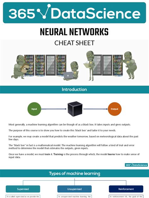Neural Networks Cheat Sheet 2020 Pdf Pdf Machine Learning Statistical Classification